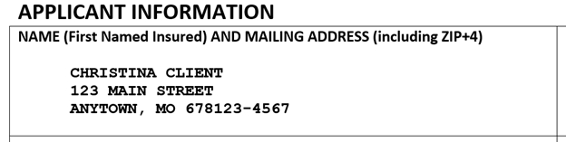 ACORD® 125 – COMMERCIAL INSURANCE APPLICATION