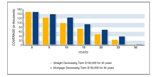 Decreasing Term Riders