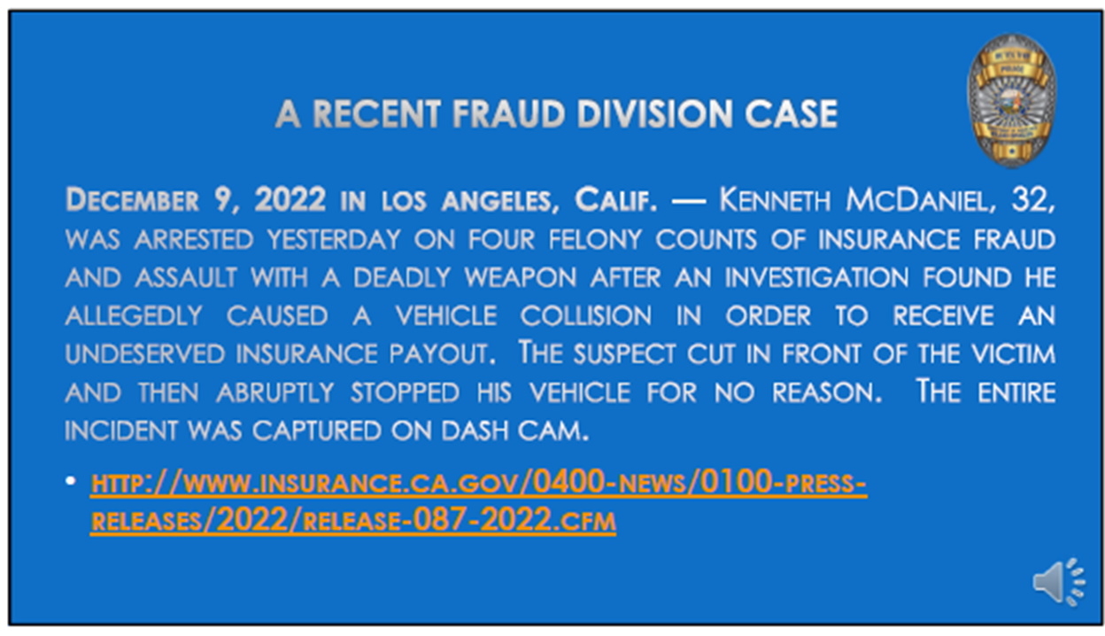 Fraud Division Cases