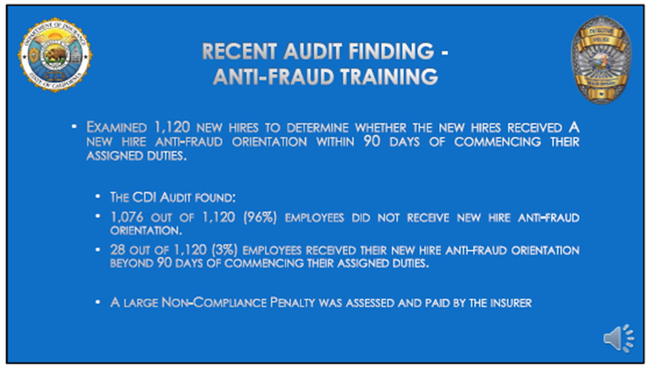 Audit: Anti-Fraud Training